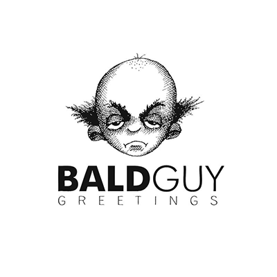 Bald Guy Greeting Cards at Lighthouse Paper Co. in Melbourne, FL