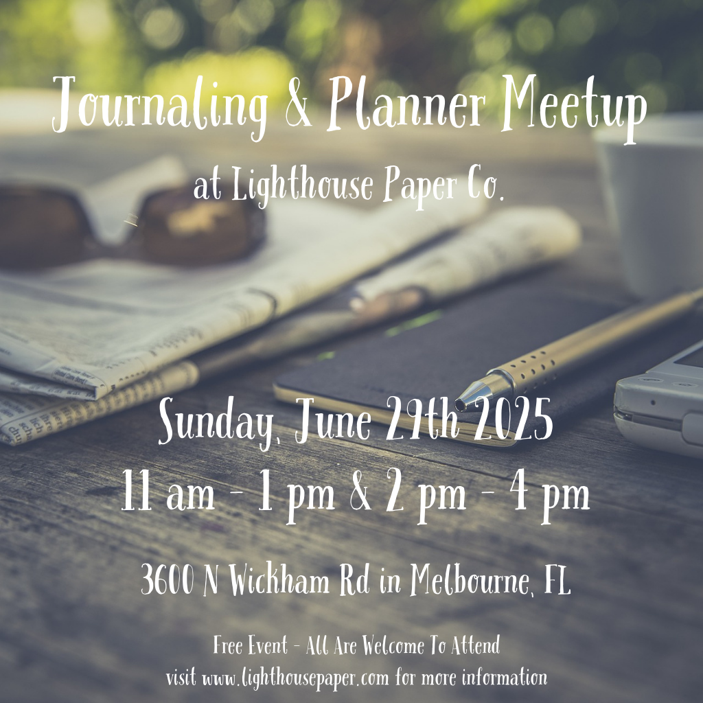 Sunday June 29th at 11 AM & 2 PM | Journal & Planner Meetup