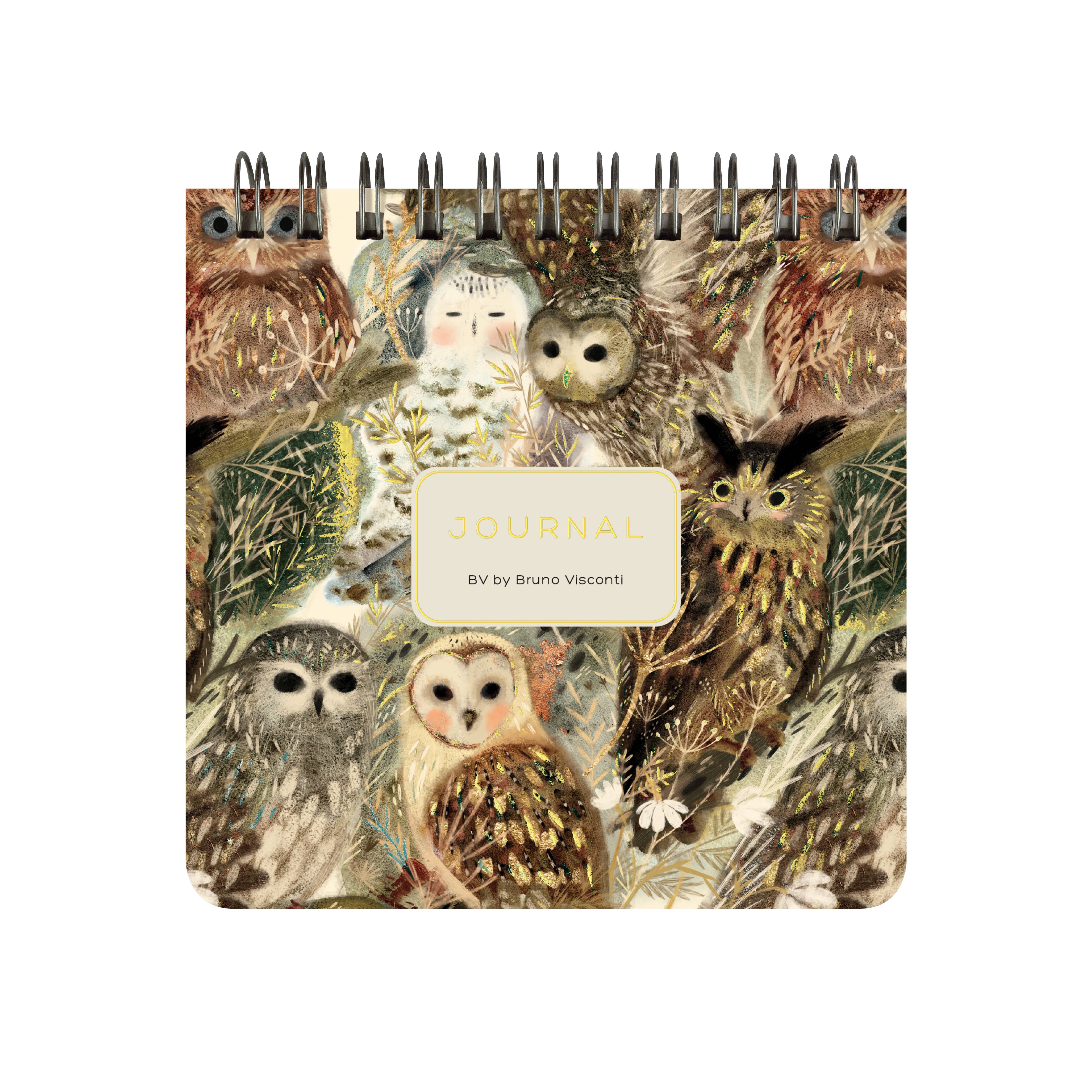 Lined Pocket Art Journal, Owls