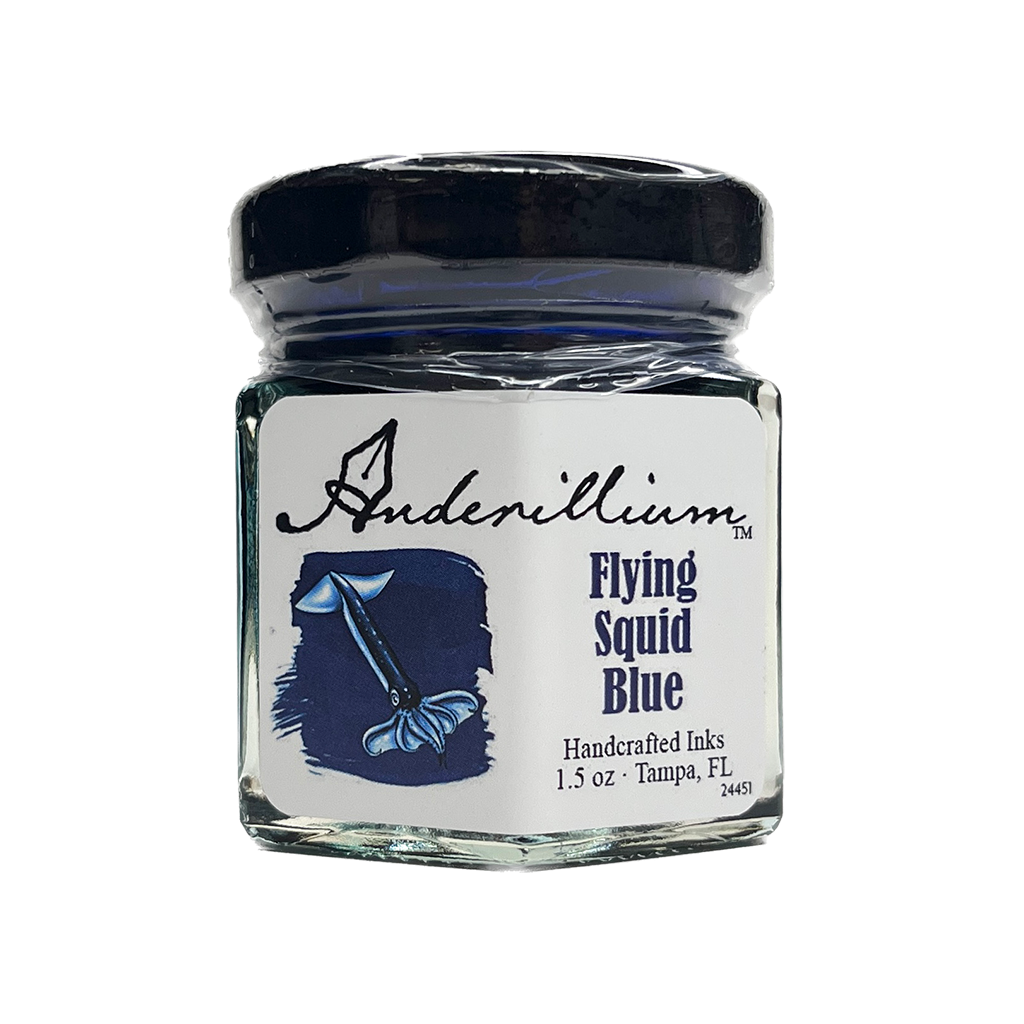 Anderillium Fountain Pen Ink, Flying Squid Blue