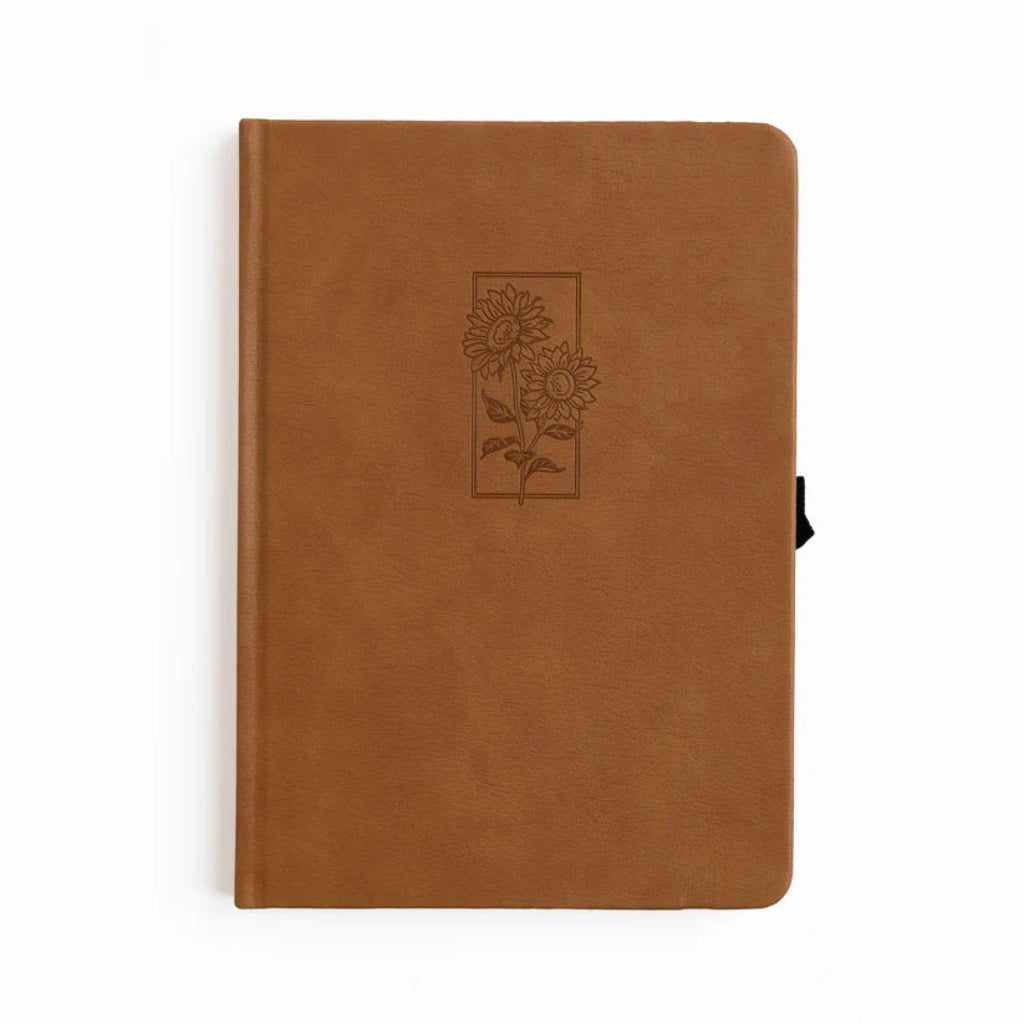 Archer & Olive Sunflower Notebook, A5 - Dot Grid