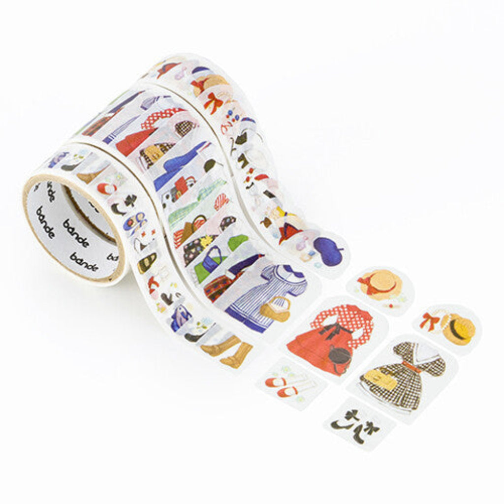 Bande Masking Tape Sticker Roll, Retro Cinema Lady