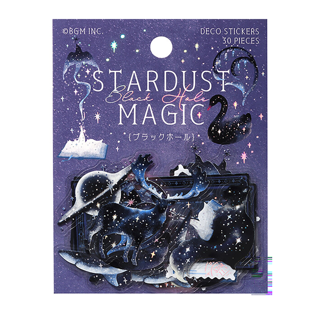 BGM Clear Planner Stickers, Stardust Magic - Black Hole