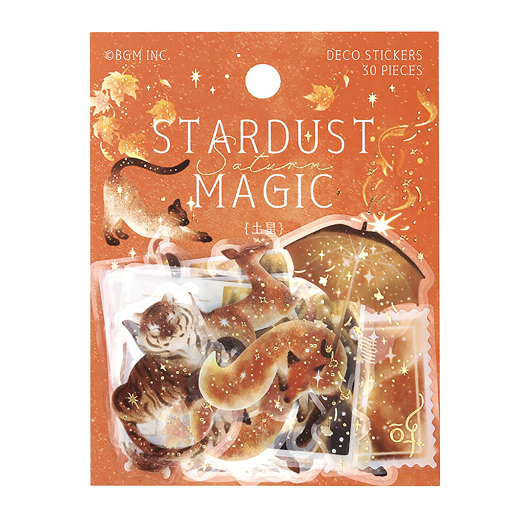 BGM Clear Planner Stickers, Stardust Magic - Saturn