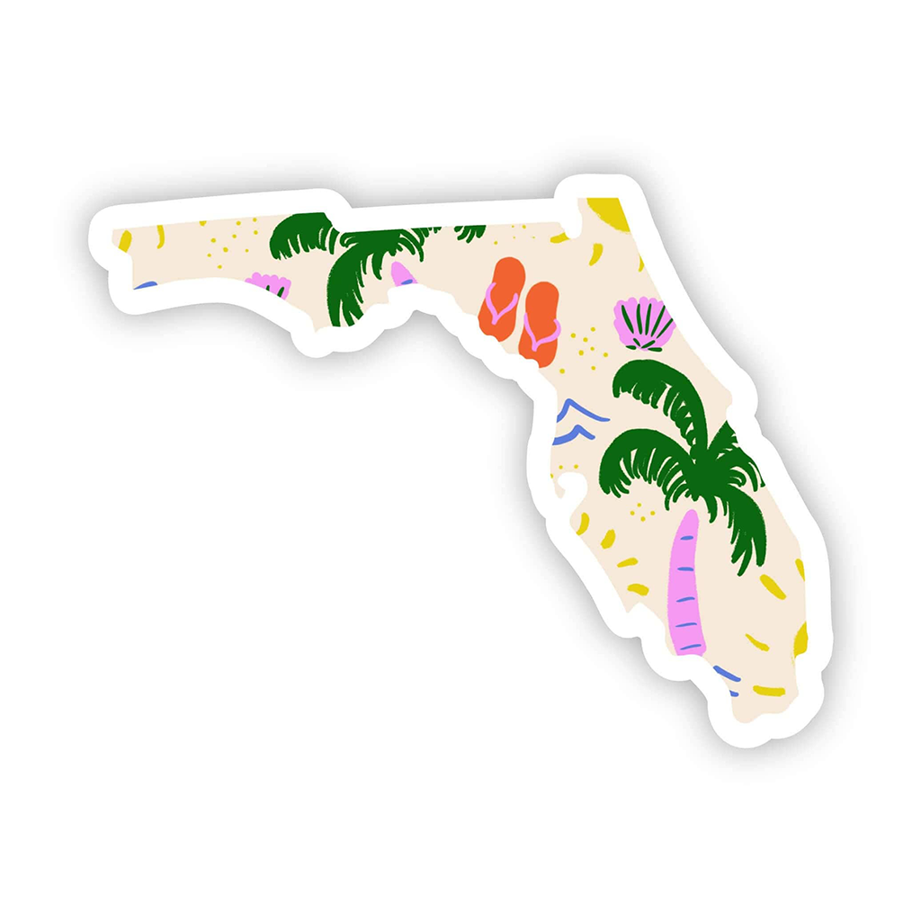 Vinyl Florida Sticker, Beach