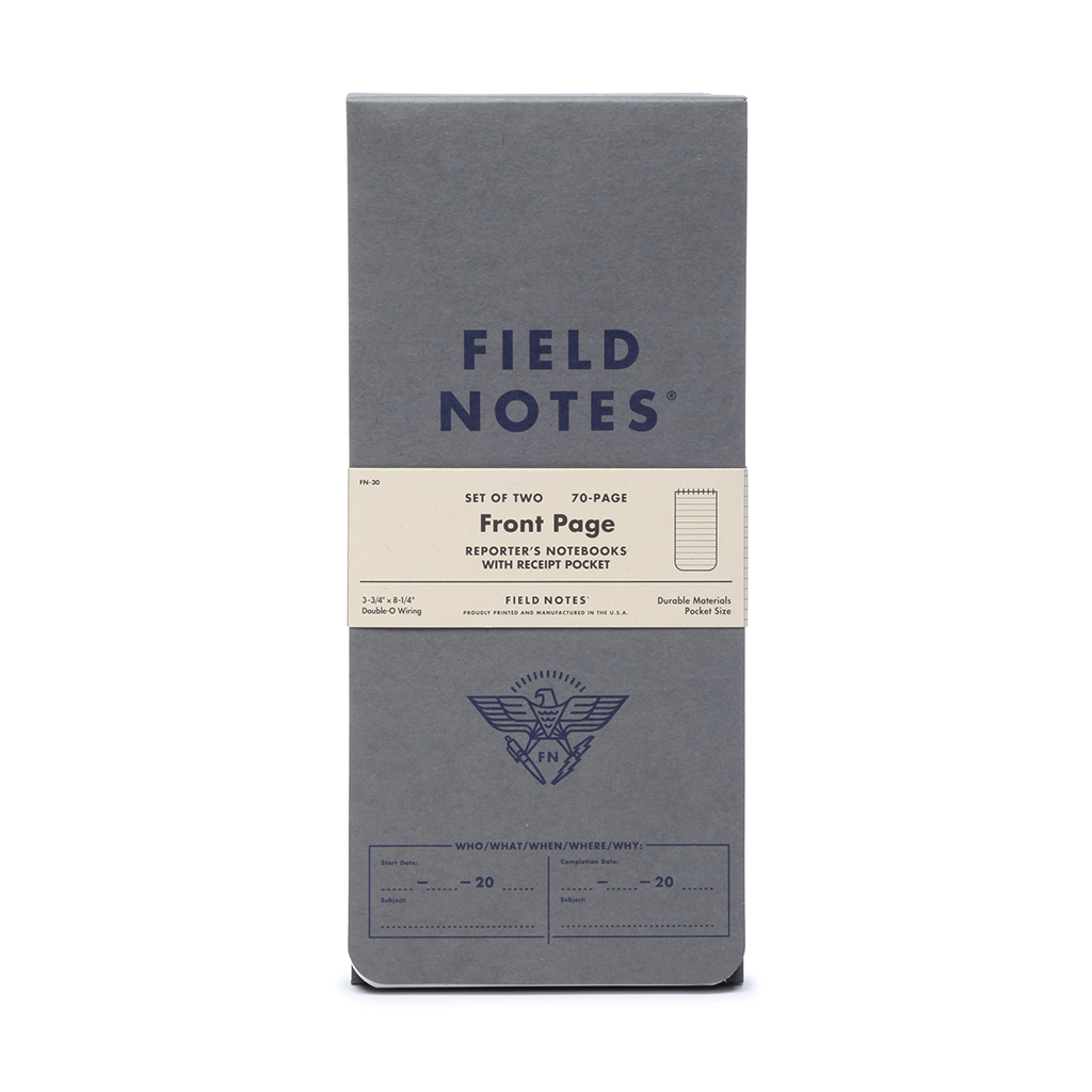 Field Notes Front Page Lined Reporter Notebook, 2 Pk