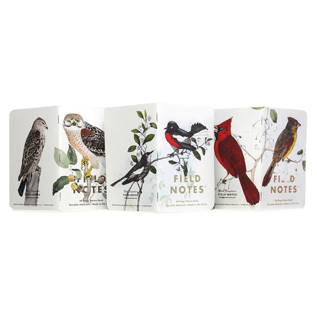 Field Notes Quarterly Edition Lined Notebooks, Pack C - Birds and Tree