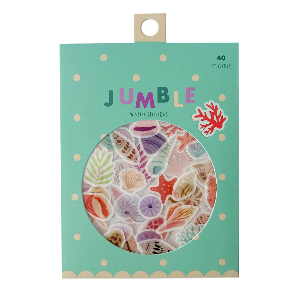 Seashells Jumble Washi Stickers