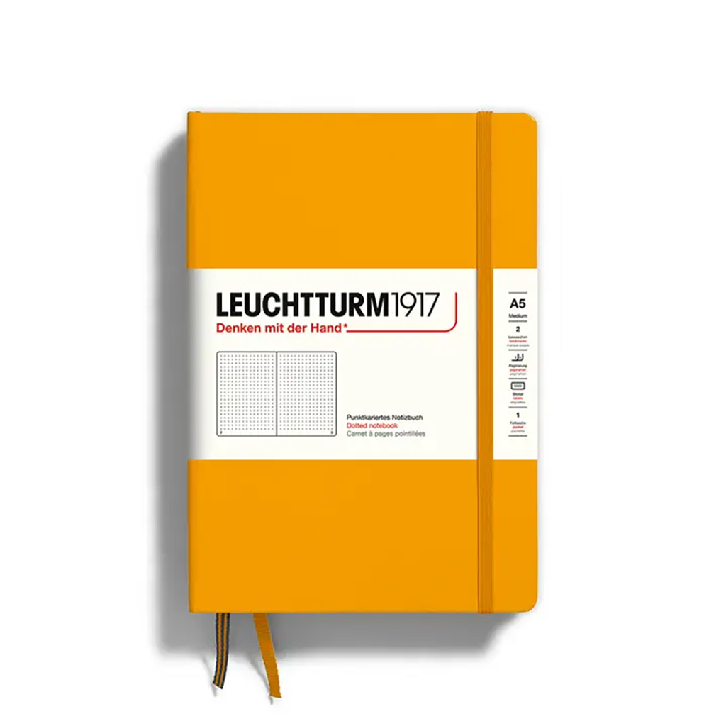 Leuchtturm1917 Hardcover Notebook - A5 - Dot Grid - Rising Sun