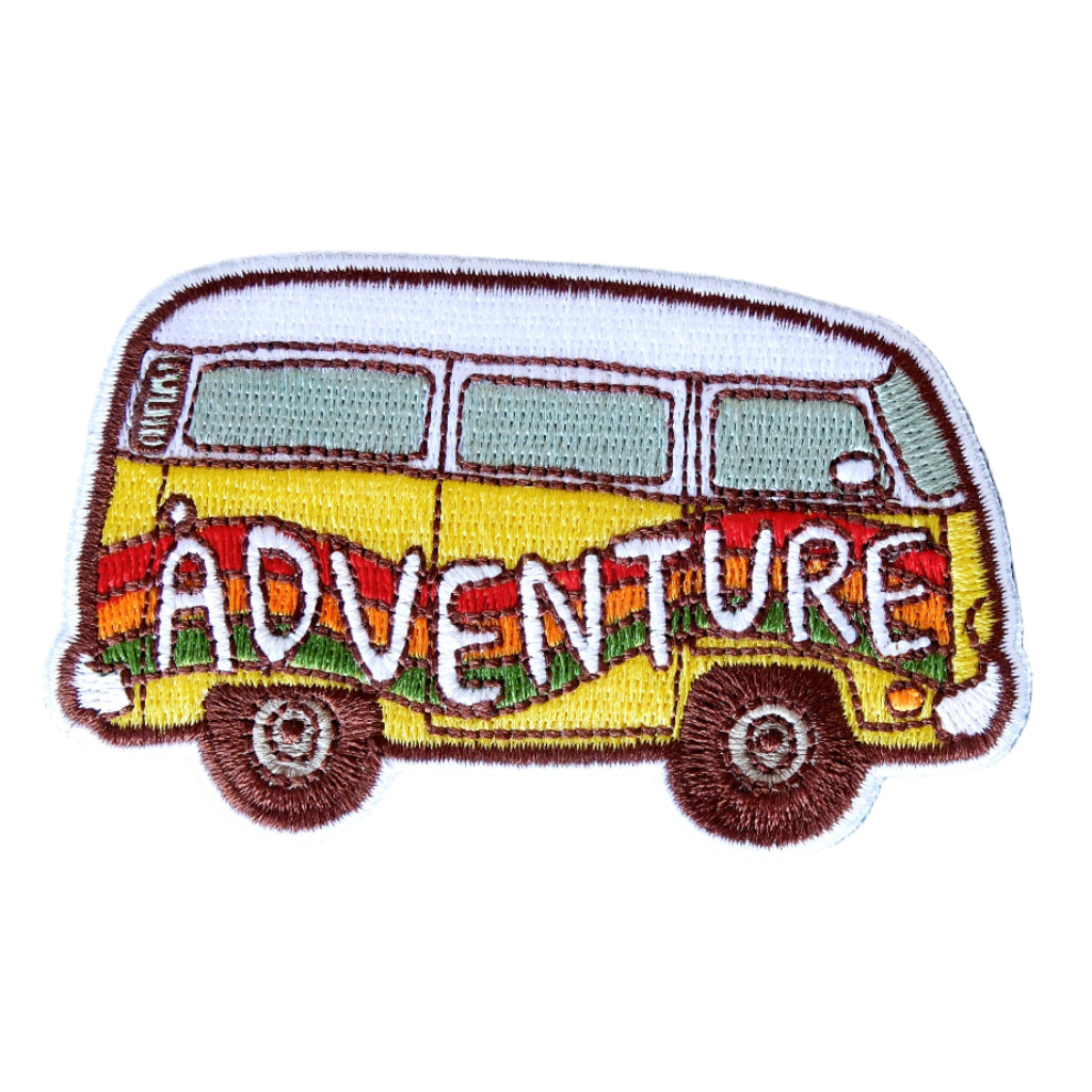 70's Rainbow Hippie Van Iron-On Patch