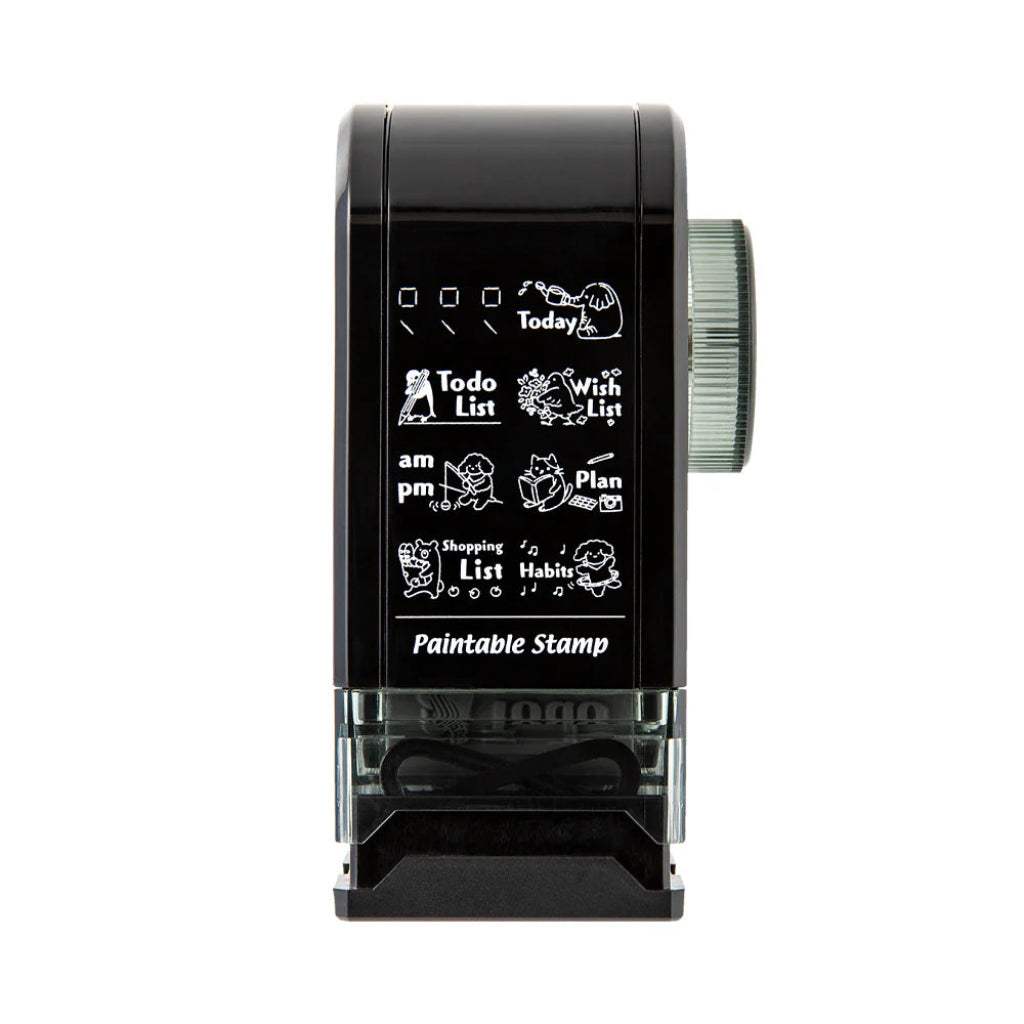 Midori Pre-Inked Paintable Rolling Stamp, Dial List