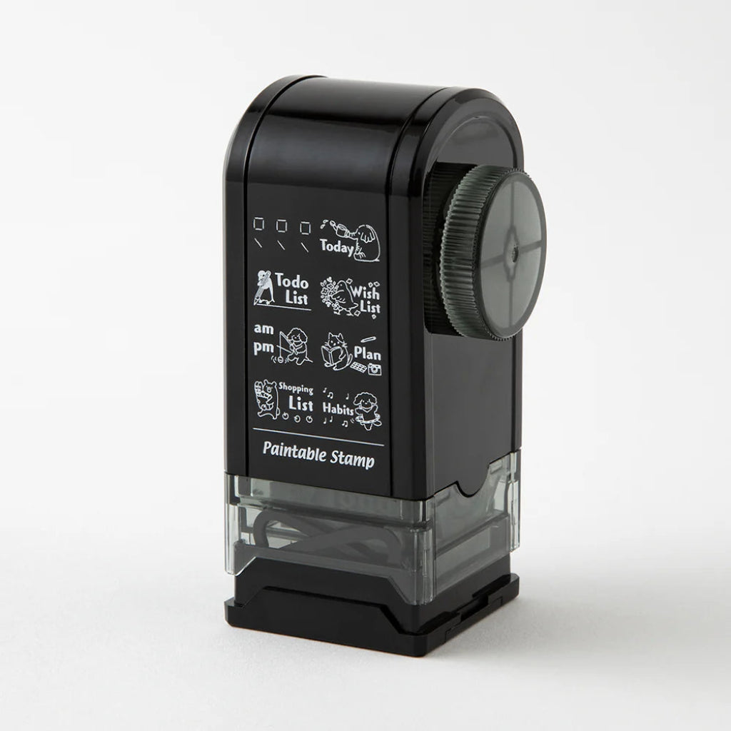 Midori Pre-Inked Paintable Rolling Stamp, Dial List