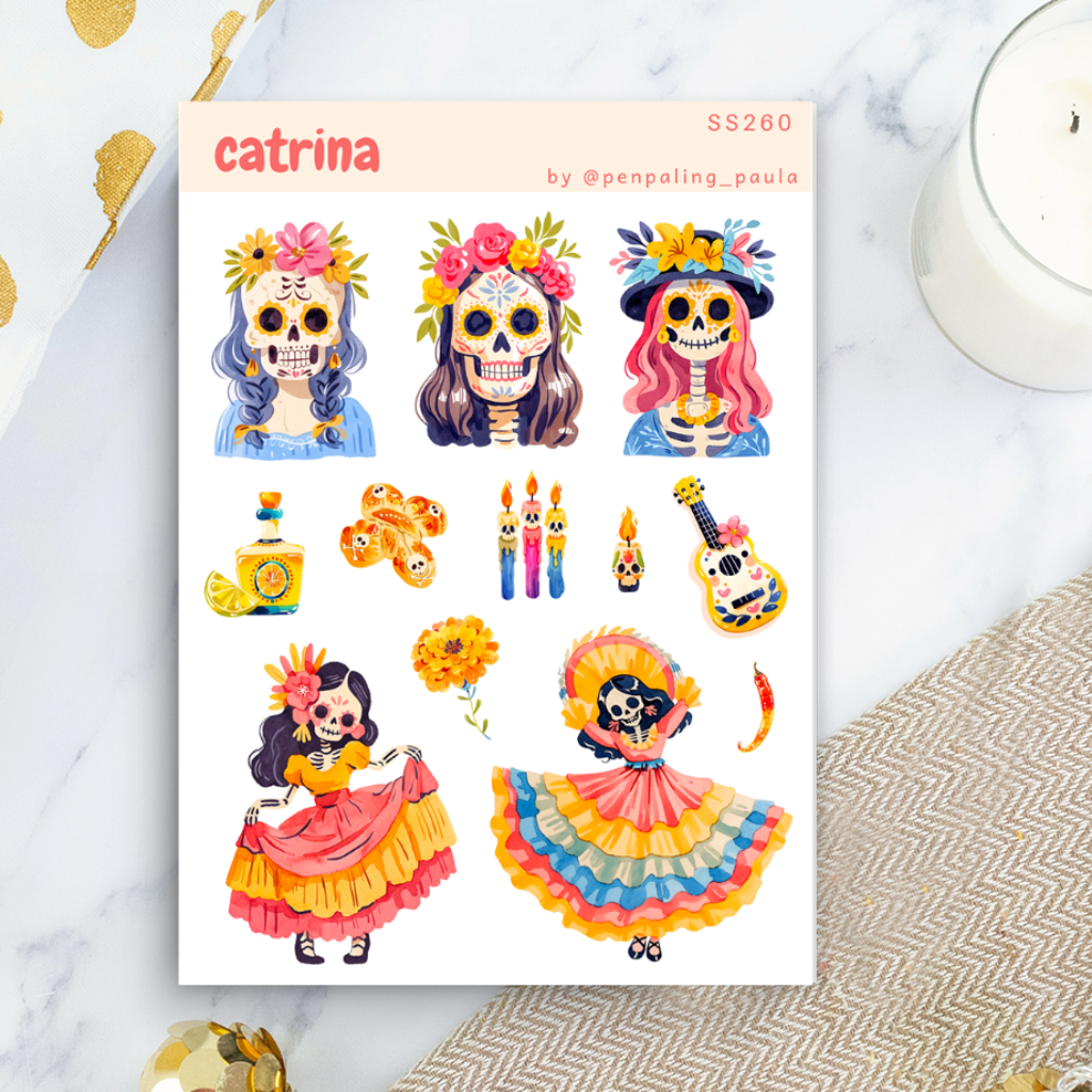 Penpaling Paula Catrina Sticker Sheet