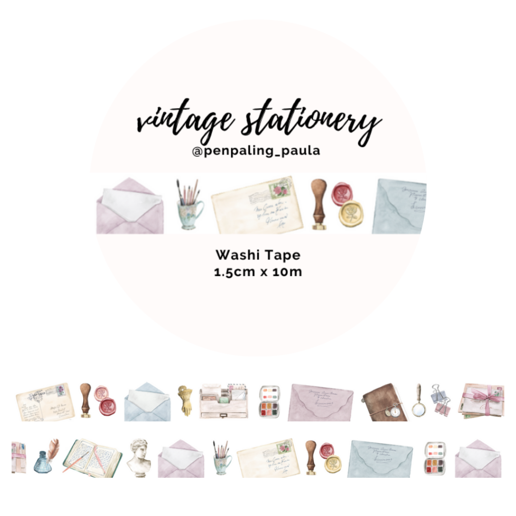 Penpaling Paula Vintage Stationery Washi Tape