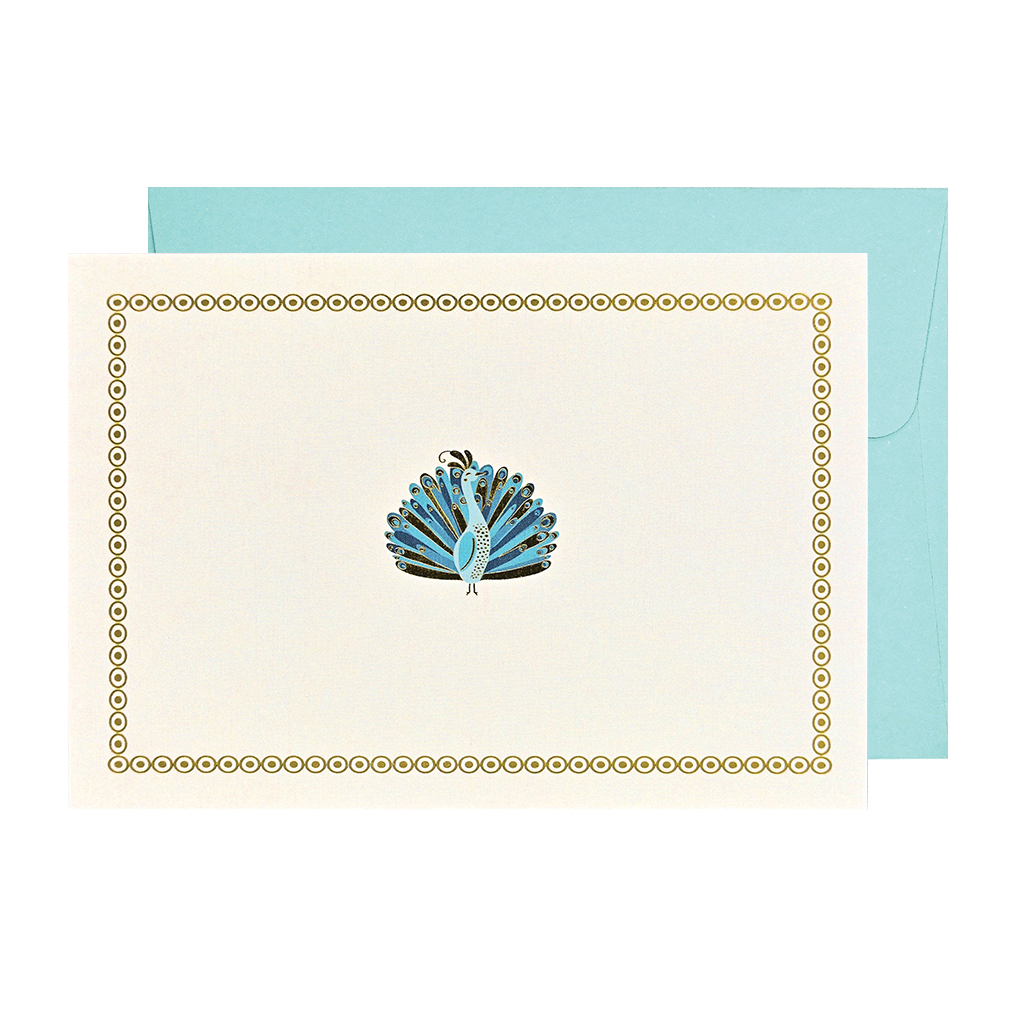 Peacock Blank Note Cards Peacock Blank Note Cards