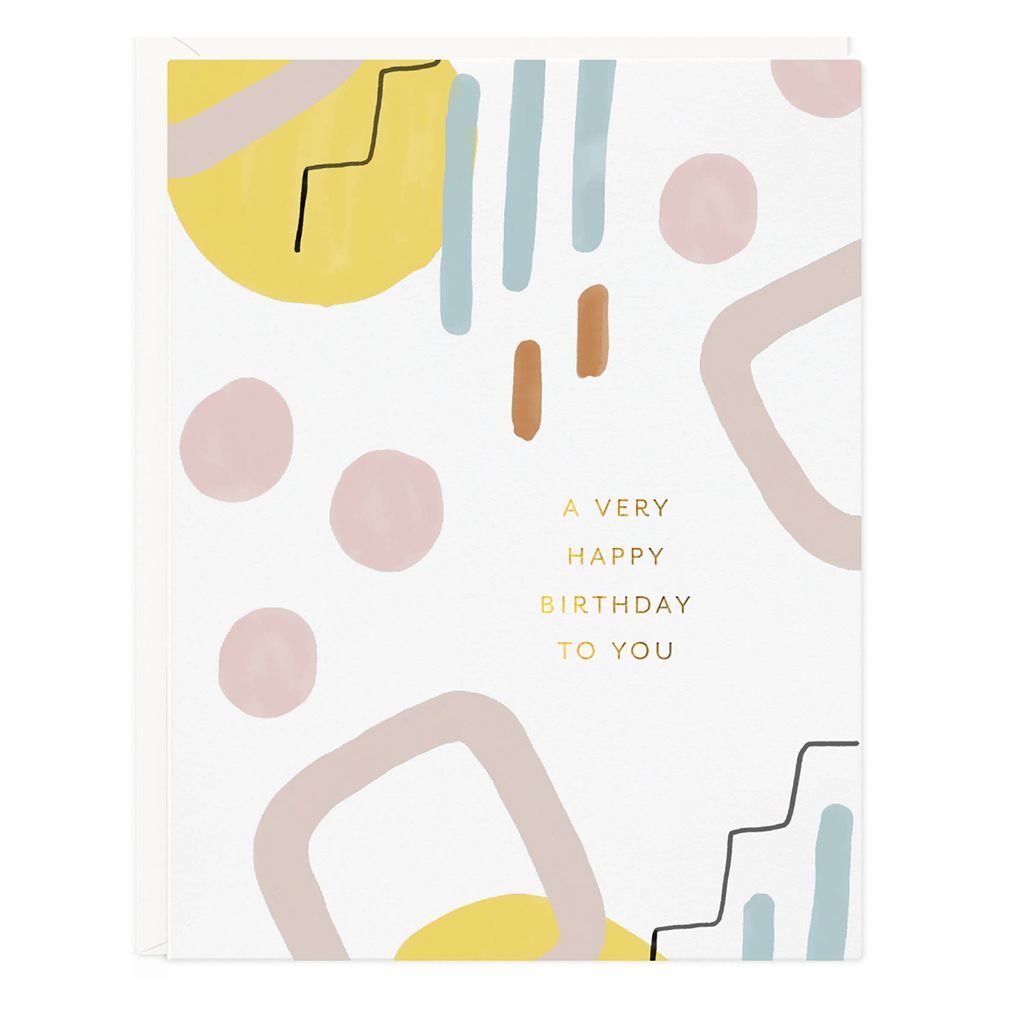 Ramona & Ruth Abstract Birthday Card