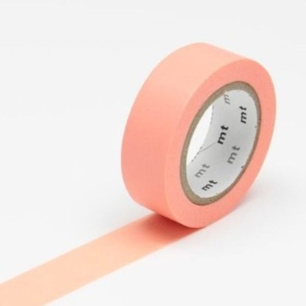mt Solid Color Washi Tape, 15mm - Salmon Pink