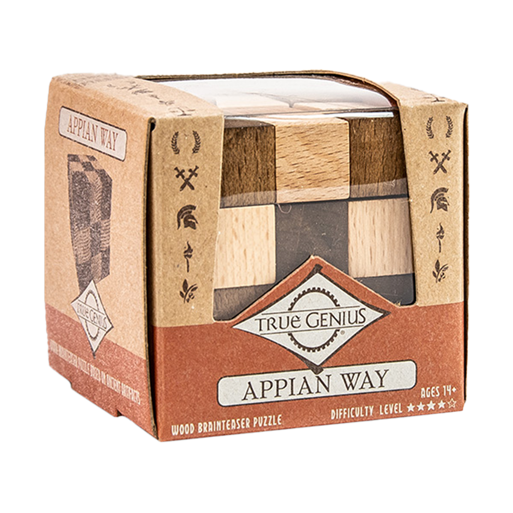True Genius Wooden Brainteaser Puzzle, Appian Way